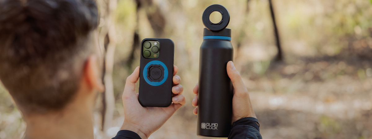Quad Lock MAG Bottle Mount: The Smart Water Bottle with Built-In Phone ...